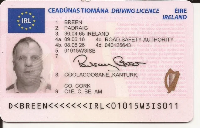 Buy Ireland Drivers License | Pacific Document Agency